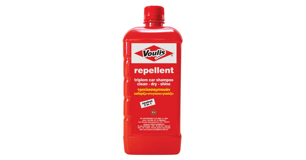 Voulis Repellent Τριπλοσαμπουάν (3σε1) 1000ml